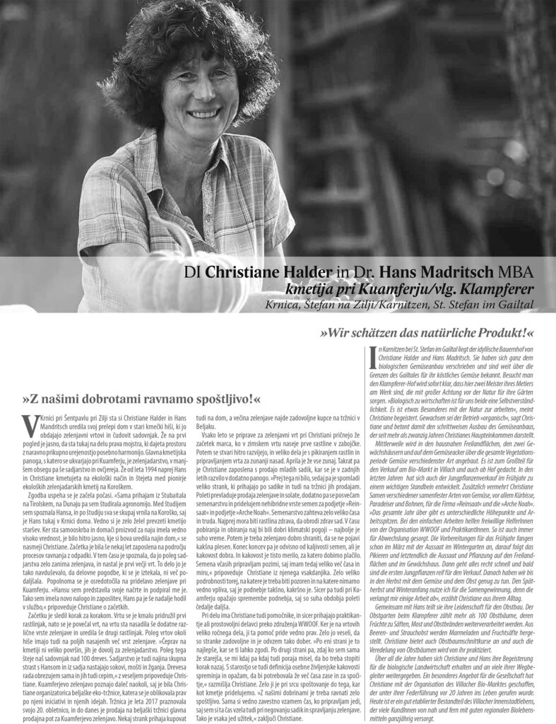 DI Christiane Halder in Dr. Hans Madritsch MBA, kmetija pri Kuamferju ...